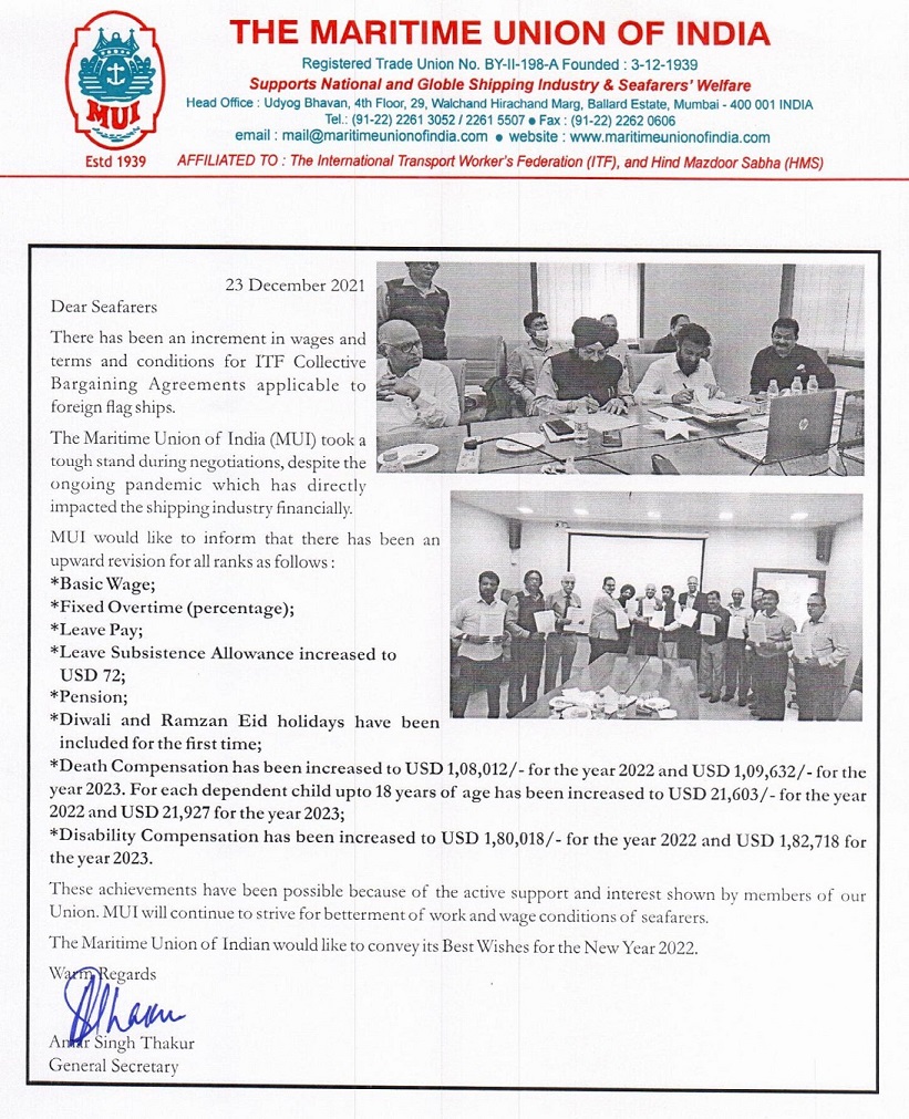 HOME [maritimeunionofindia.com]